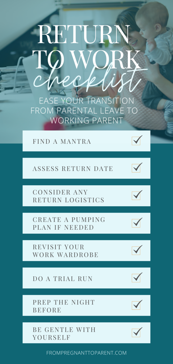 8 Tips to Ease Your Return to Work After Parental Leave - From Pregnant ...